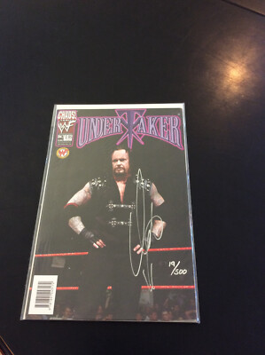 Undertaker #3 Photo Cover Signed by The Undertaker-Sealed w/COA 19/500 ...