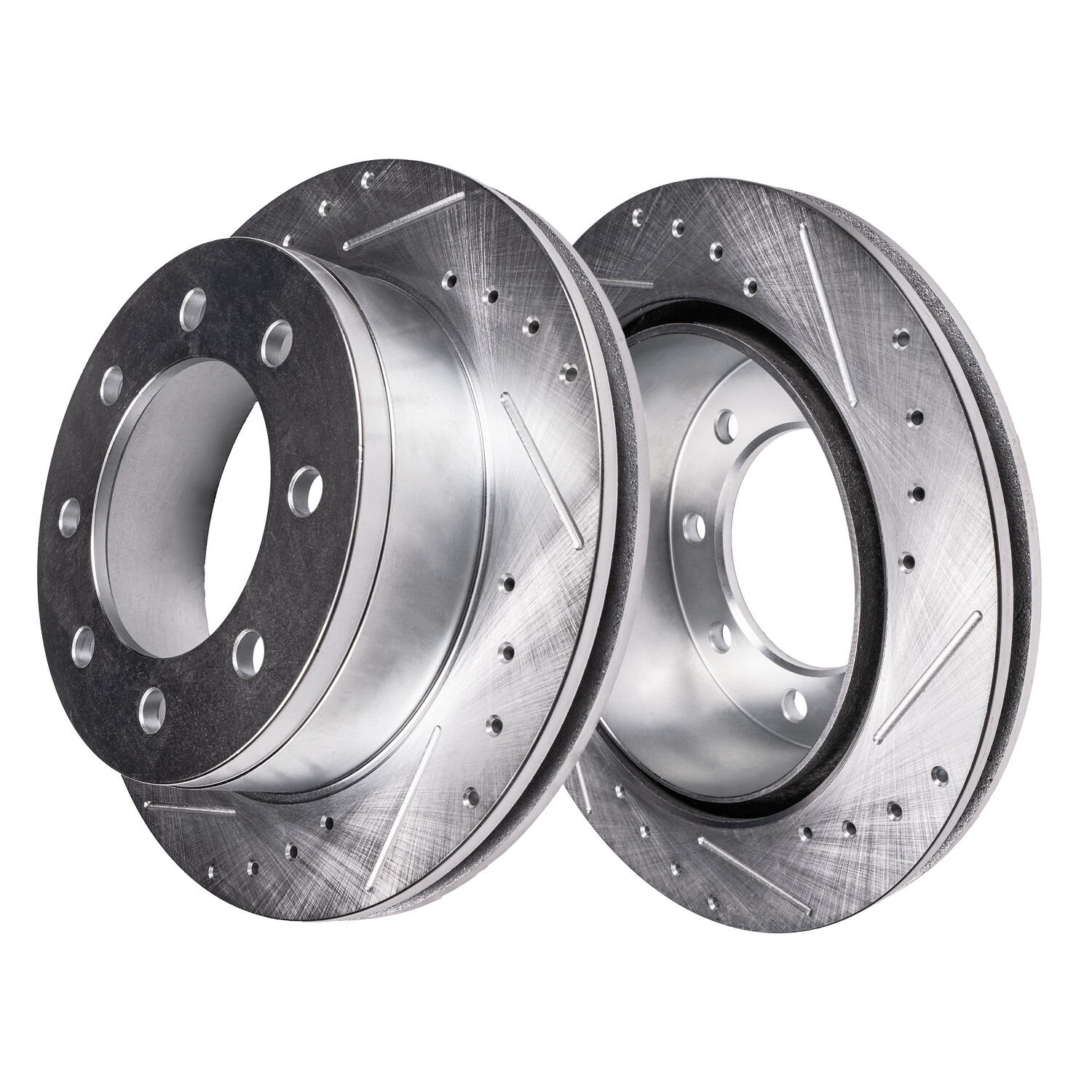 4WD/ AWD Front DRILLED & SLOTTED Brake Rotors for Ford F-250 F-350 ...