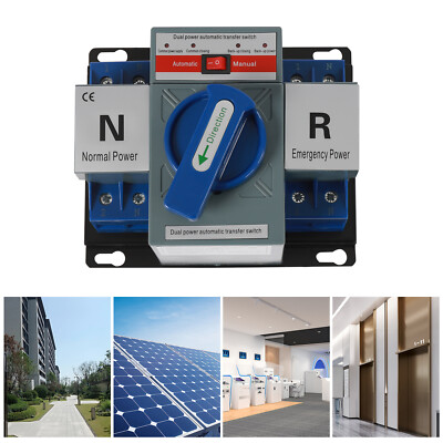 2P Mini Dual Power Switch Automatic Transfer Switch Conversion Switch ...