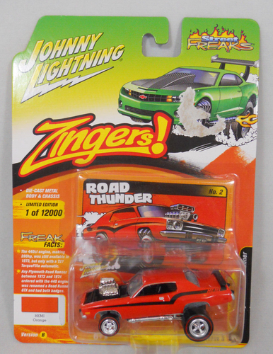Johnny Lightning 1973 Plymouth Road Runner Orange 1:64 Scale Scuffs on ...