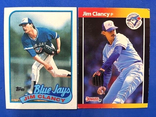 MLB - Jim Clancy 1989 Topps & 1989 Donruss Baseball - Blue Jays | eBay