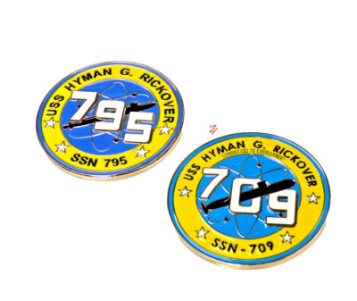 USS Hyman G. Rickover SSN 795 SSN 709 Challenge Coin | eBay