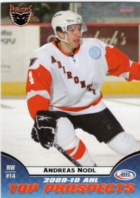 Andreas Nodl 2009-10 AHL Top Prospects Adirondack Phantoms | eBay