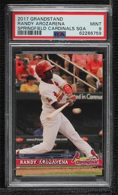 2017 Springfield Cardinals Stadium Giveaway Randy Arozarena PSA 9 MINT ...