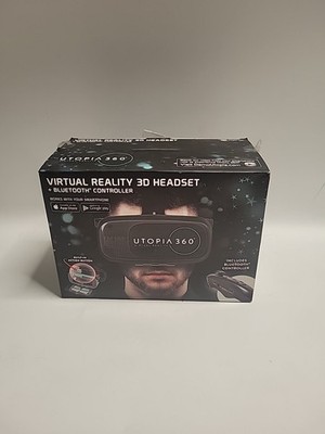 VIRTUAL REALITY 3D HEADSET GLASSES VR IPHONE ANDROID REMOTE UTOPIA 360 BLUETOOTH | eBay