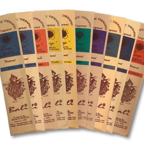 Bali incense aroma incense sticks 10 different scents 10 bags set total ...