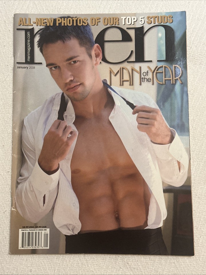 Advocate Men January 2008, Gay Magazine, Hunk Muscular Male Models ...