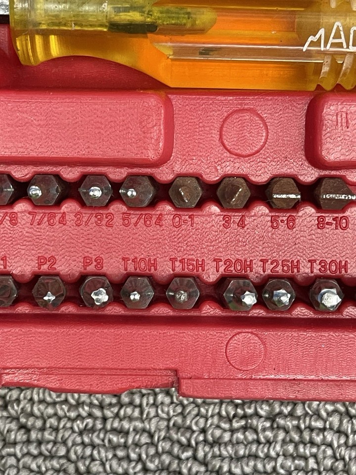 MAC Tools Screwdriver Set w/Hard Case 25 Bits | eBay