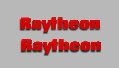 Raytheon Replacement Decal Sticker 13.5" x 2.5" Radar Dome Plotter ...