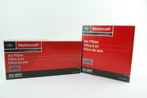 Diesel Air Filter Set Motorcraft FA1902 FA1909 Genuine OEM Ford Filters ...