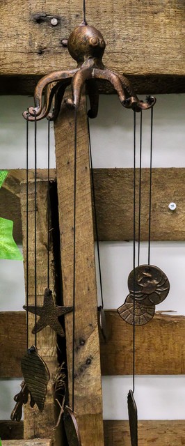 Aluminum Coastal Sea Giant Octopus Kraken Resonant Relaxing Wind Chime ...