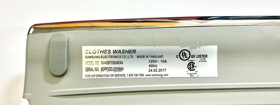 OEM Samsung Washer Washer Lid Door Glass DC68-03172B WA45M7050AW W195 ...