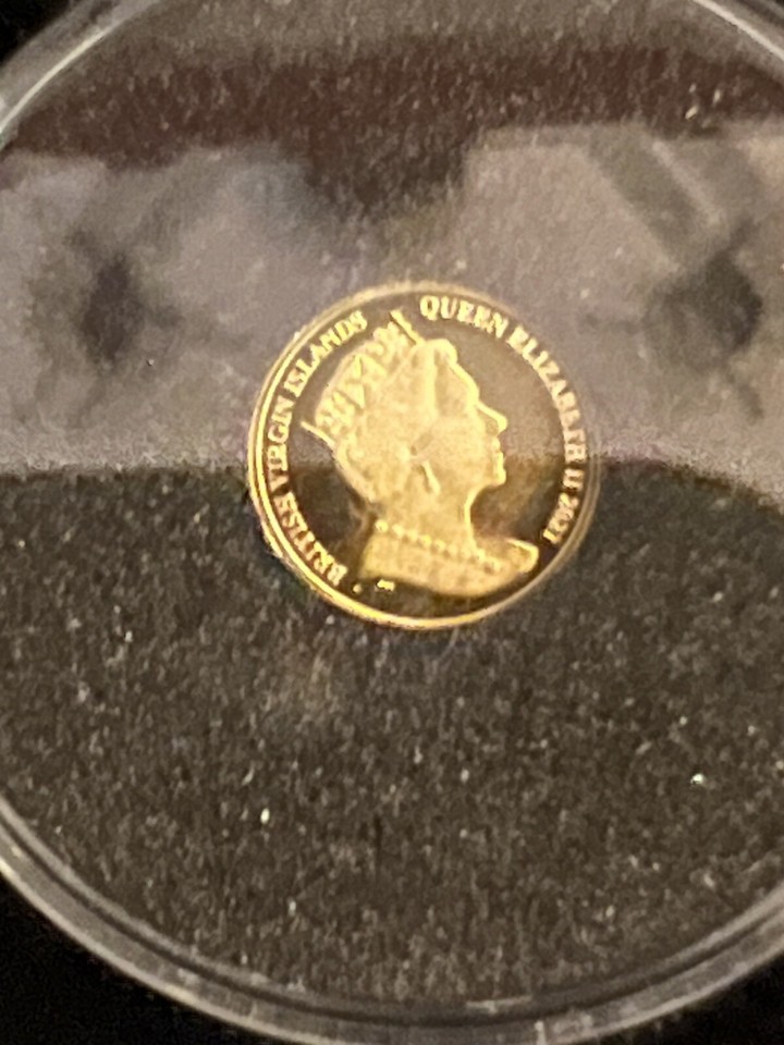 Half Gram 999.9 GOLD COIN. PEGASUS. FROM THE BRITISH VIRGIN ISL. ONLY ...