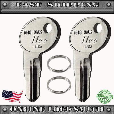 2 New RV Key Blanks - Bauer BAU2 / 1648 / BUE-2 - Recreational Vehicle ...