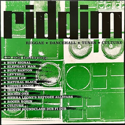 RIDDIM Magazine CD Sampler #06 VARIOUS ARTISTS - Reggae*Dancehall*Tunes ...