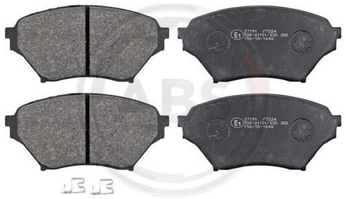 Bremsbelagsatz Scheibenbremse vorne ABS 37191 für MAZDA 8717109244274 ...