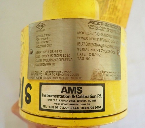 FCI FLT93S FLT93S-0A1W203C1B00000 FLOW SWITCH MODEL 29/30 NEW | eBay