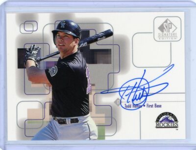 1999 Sp Signature Edition Autograph #THe Todd Helton | eBay