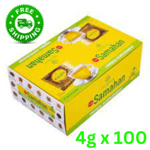Samahan Ayurveda Natural Herbal Tea Drink for Cough & Cold Remedy 4g ...