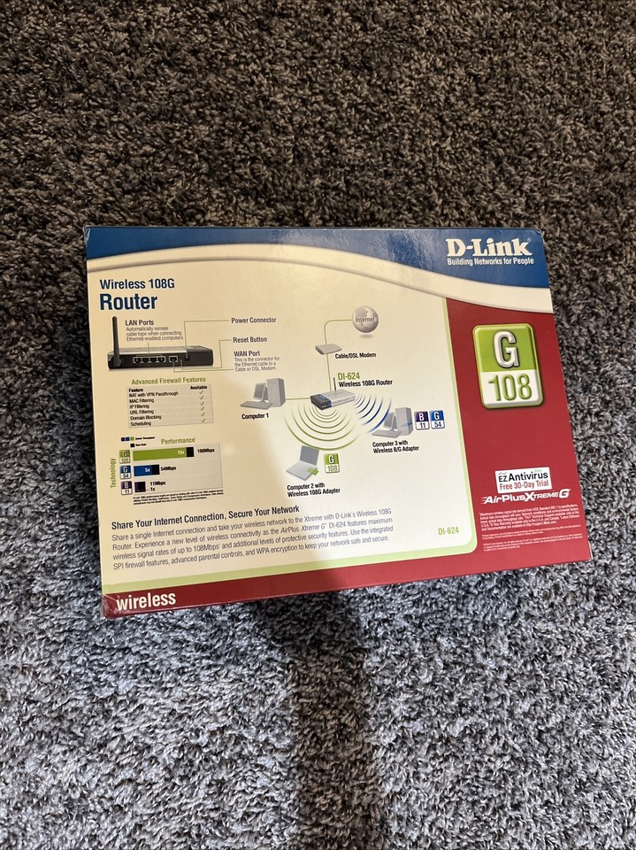 D-Link DI-624 108Mbps Wireless Router - Don’t Rent Every Month, Own ...