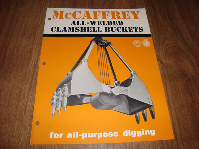 Vintage McCaffrey All-Welded Clamshell Buckets For All-Purpose Digging ...