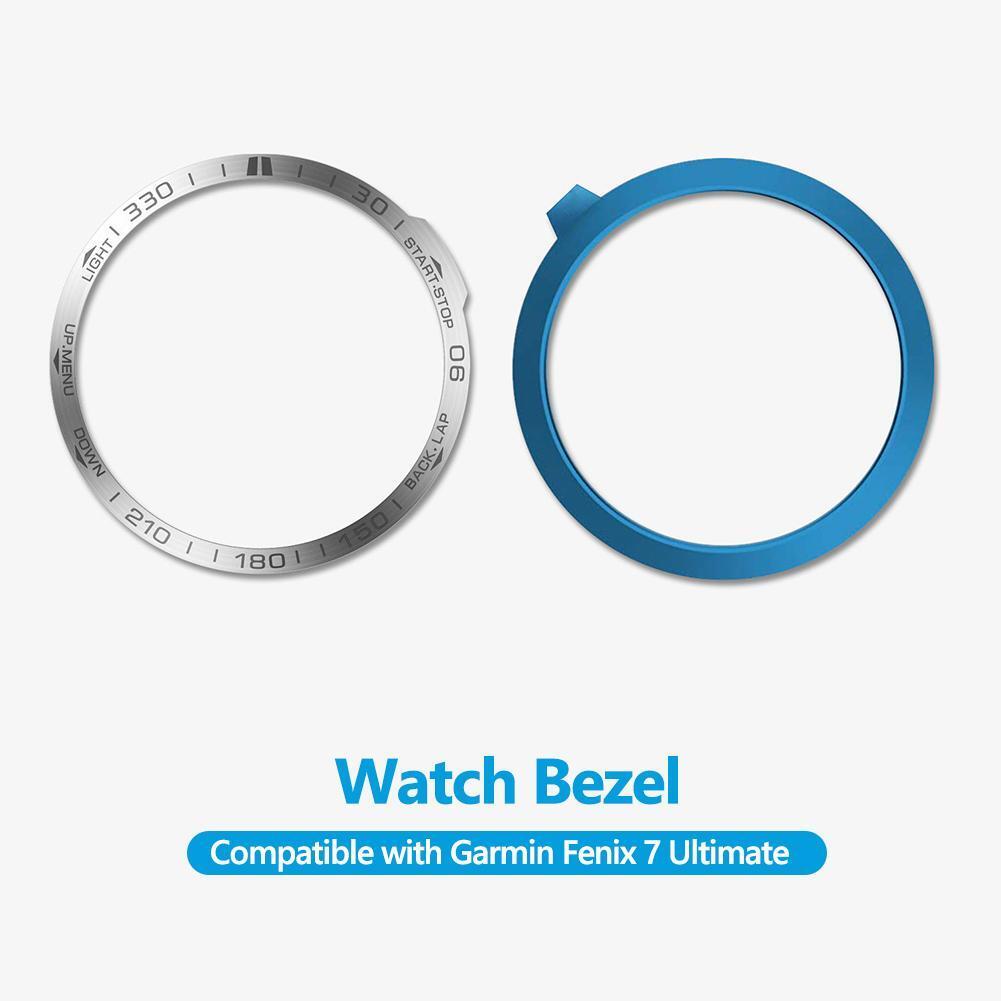 Stainless Steel Bezel Case Cover Bumper Ring (For Fenix 7 Silver) # | eBay