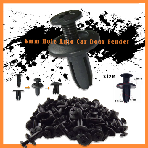 120pcs auto Car Door Fender Hole Push Plastic Rivets Retainer Clips ...