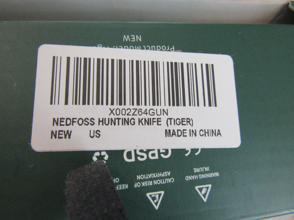 NedFoss Tiger Hunting Knife with Sheath, 10 1/2" Full Tang | eBay