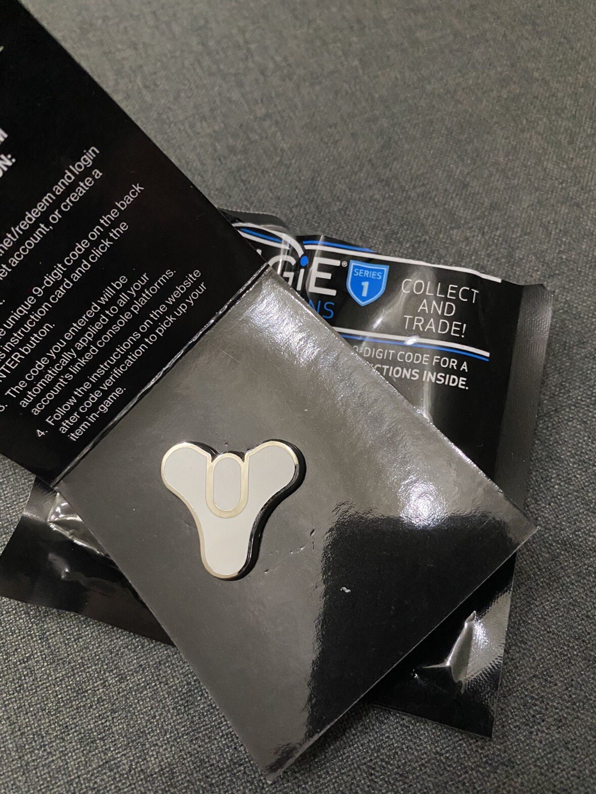 Destiny Tricorn Pin Series 1 (White) | eBay