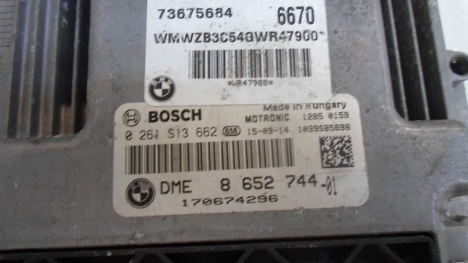 ENGINE COMPUTER MINI COOPER 2014 2015 2016 8652744 0261S13662 PCM ECM ...