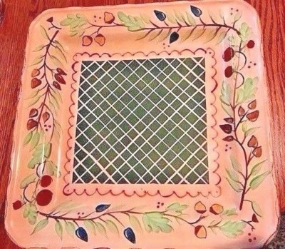 14" Platter DEBBIE SEGURA DESIGNS for SIGNATURE HOUSEWARES - Lucia ...