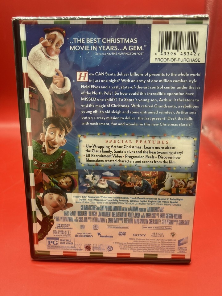 Arthur Christmas (DVD) 43396483422| eBay