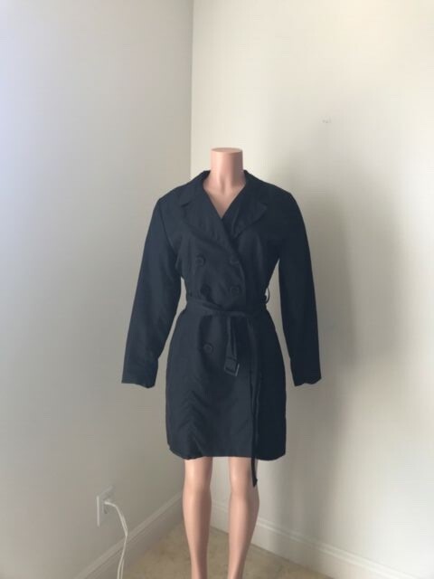 Womens Barami Classic Rain Coat Trench Coat Blazer Ja… - Gem