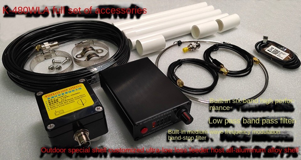 K-480WLA Medium/Short wave Full Band Antenna SDR LOOP Short Wave ...