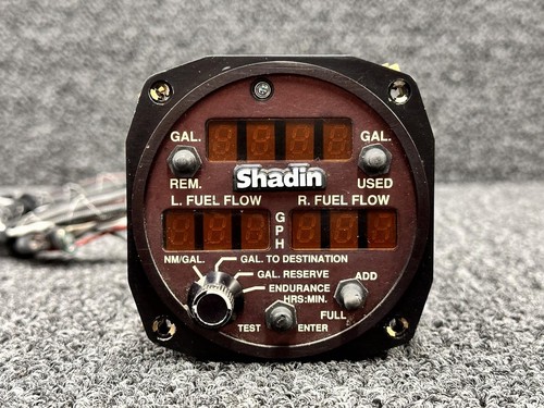 910532P Shadin Fuel Flow Indicator with Connector (14-28V, Type: Cfg.B ...