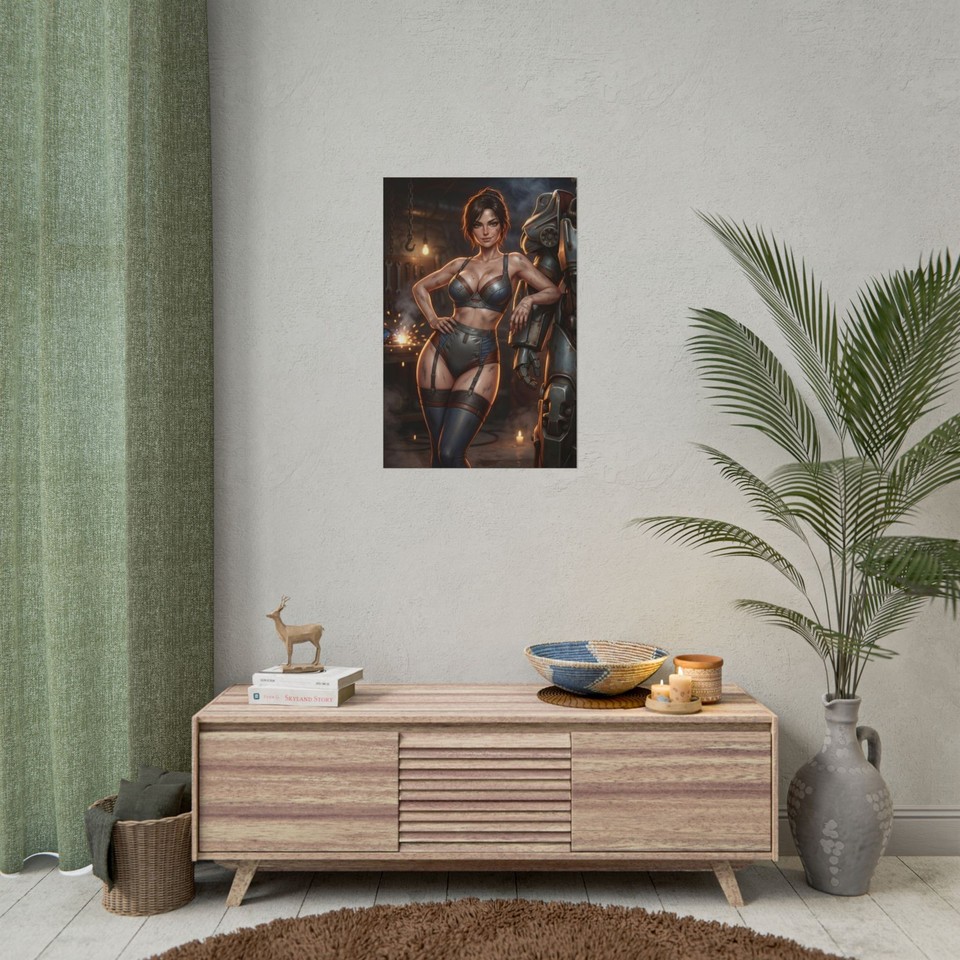 Fallout Pin-Up Girl Poster, Sexy Post-Apocalyptic Woman Art | eBay