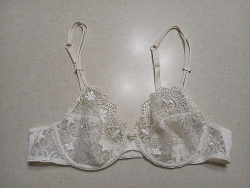 Chantelle Bra 38B Ivory Lace Unlined Underwire | eBay