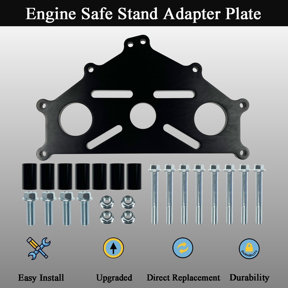 Engine Safe Stand Adapter Plate For LS1 For Duramax BBC SBC Heavy Duty ...