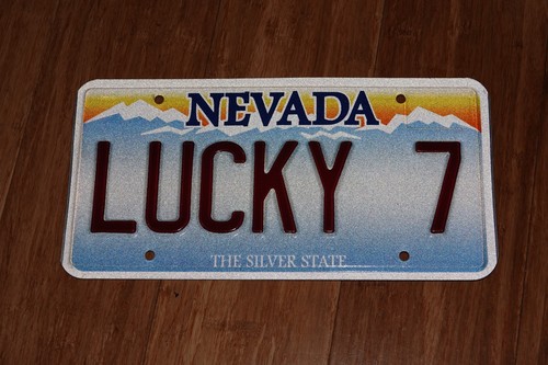 Vintage Nevada Vanity License Plate – LUCKY 7 | eBay