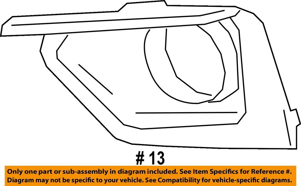 GM OEM 18-21 Traverse Bumper Components-Fog Lamp Bezel 23234811 | eBay