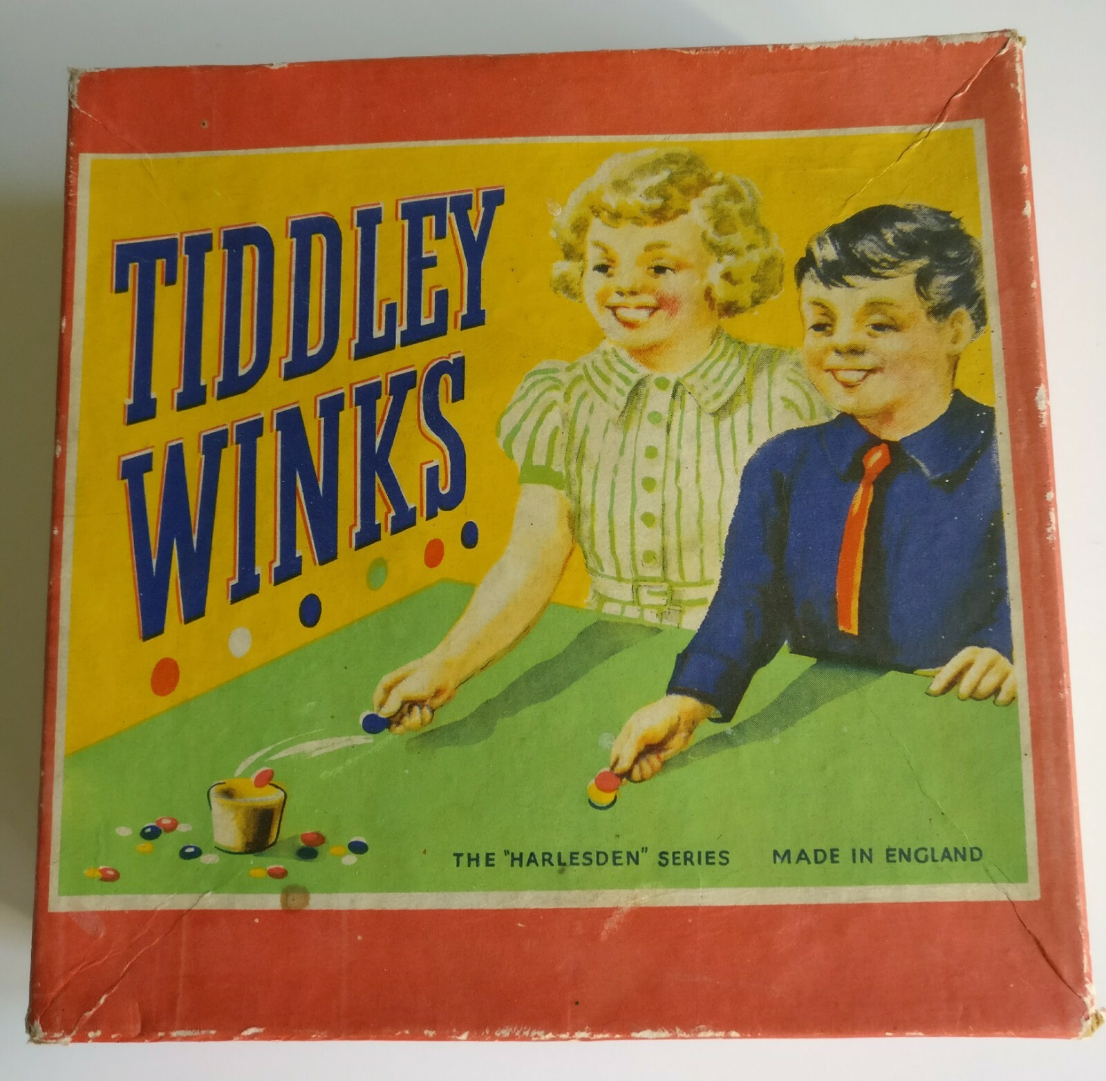 VINTAGE RETRO 1940s TIDDLEY WINKS THE 'HARLESDEN' SERIES MADE IN ...