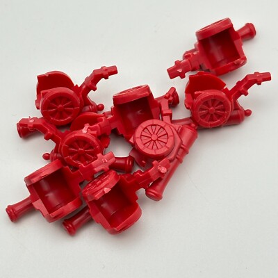 Risk 8 Red Plastic Artillery Pieces 1998 Replacement Parts Armies | eBay