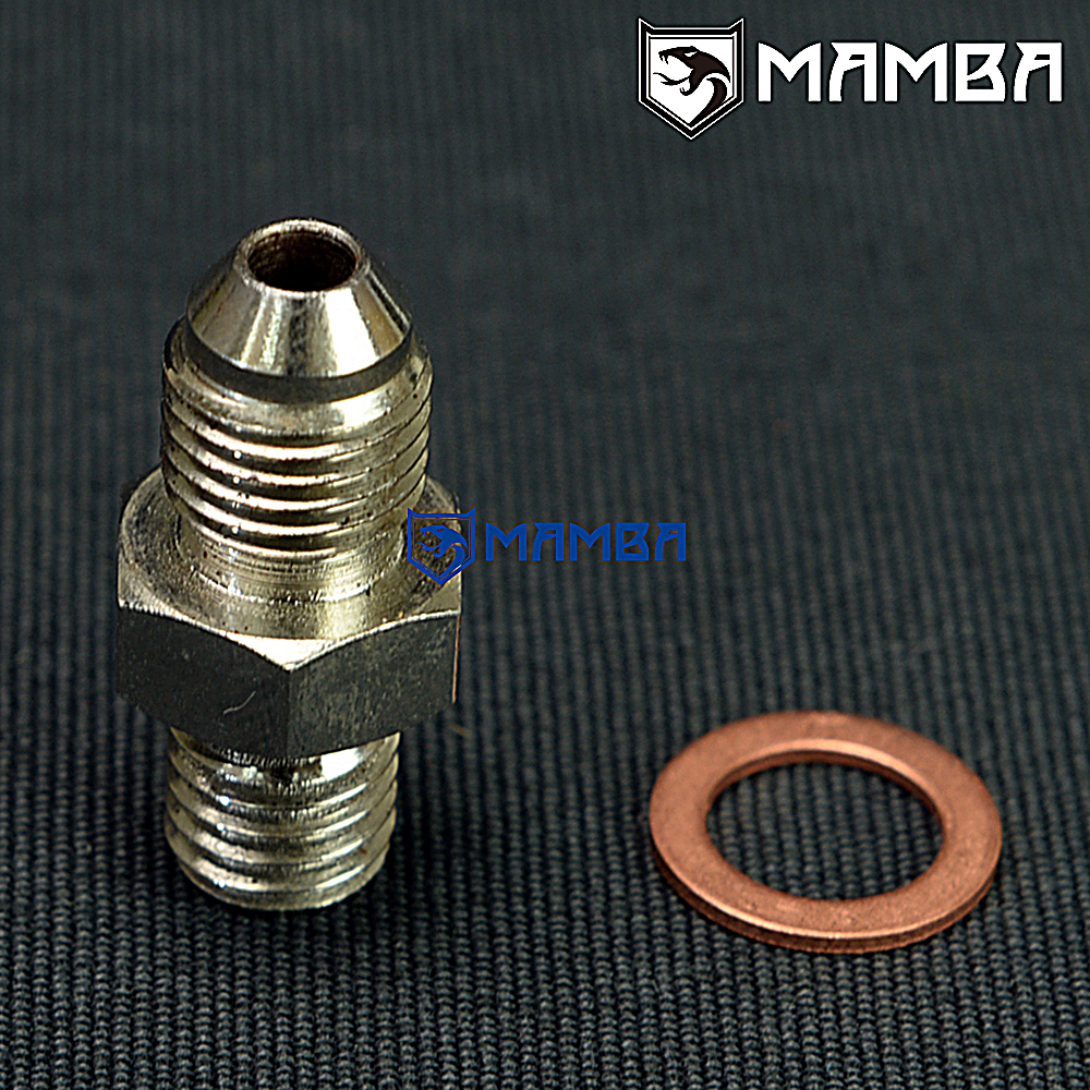 MAMBA M10x1.5 Turbo Oil Feed Adapter Fitting IHI RHF5HB VF36 VF42 1mm ...