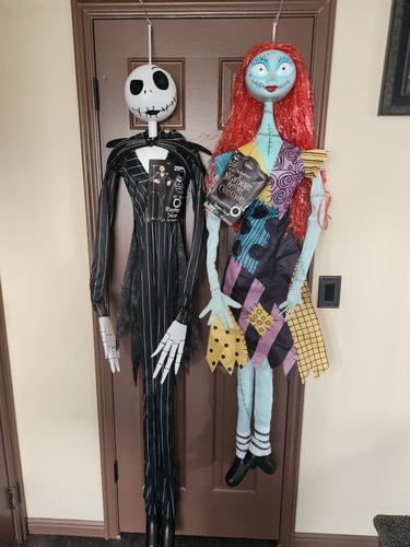 Disney Nightmare Before Christmas Jack (6ft) & Sally (5ft) Hanging ...