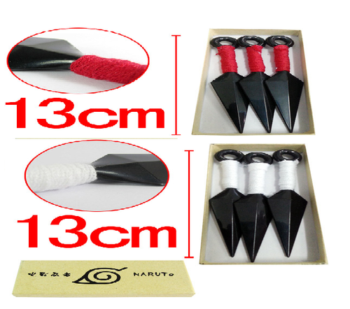 Anime Naruto Ninja Throwing Weapons 3pc Kunai Props Cosplay Knifes Gift ...