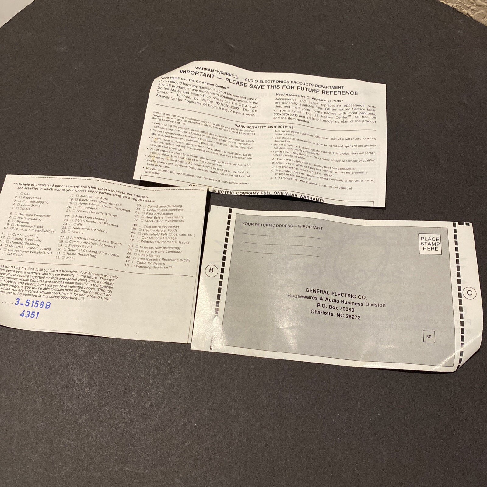 GE General Electric Computer Program Data Recorder 3-5158b for sale ...