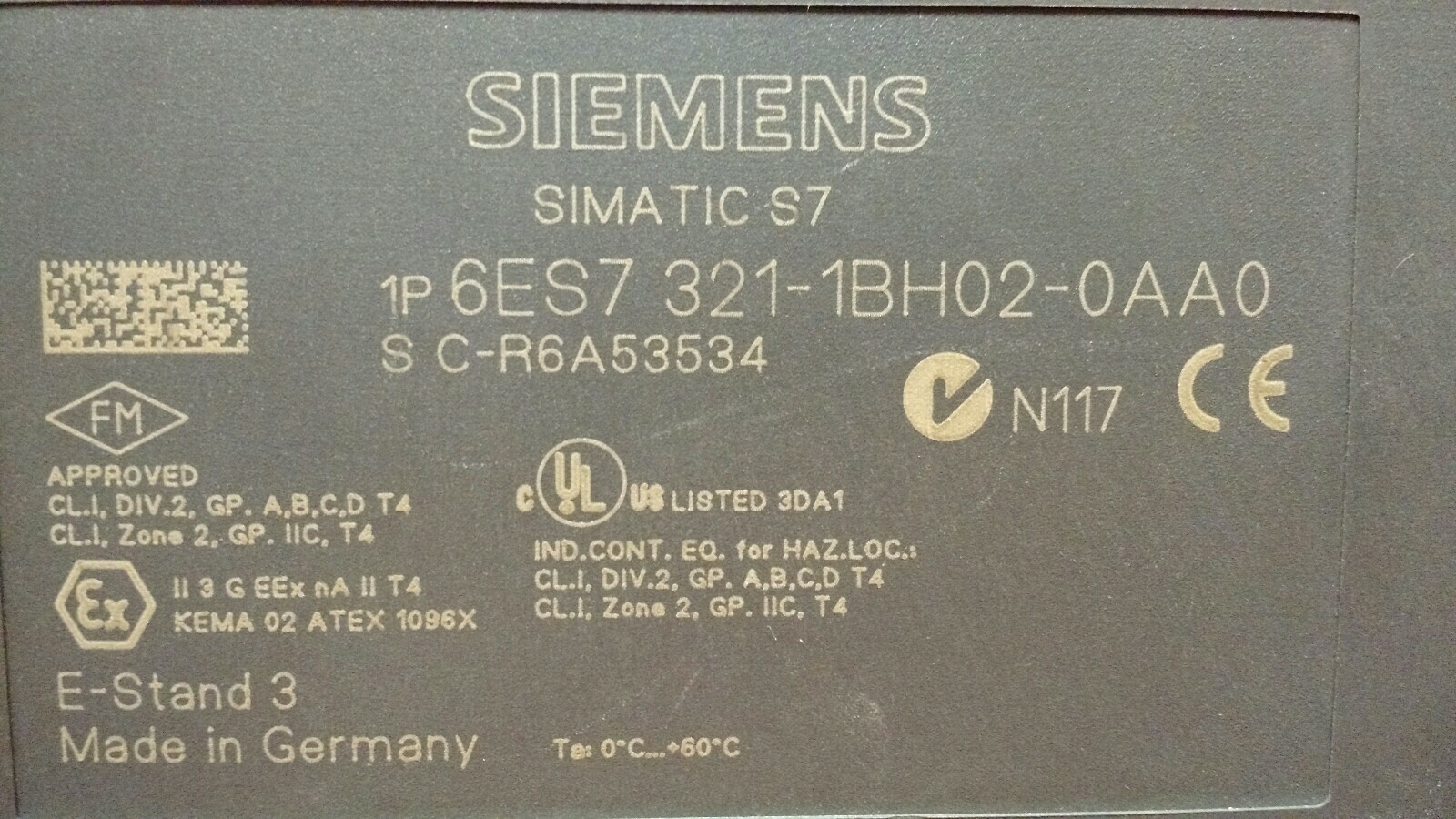 Siemens 16 Digital Inputs (DI) Module SM 321 Isolated 1x20 Pole SIMATIC ...