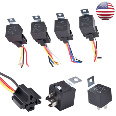 Car Relay 12V 24V 40A 4Pin 5Pin Waterproof Automotive Relay JD1912 ...