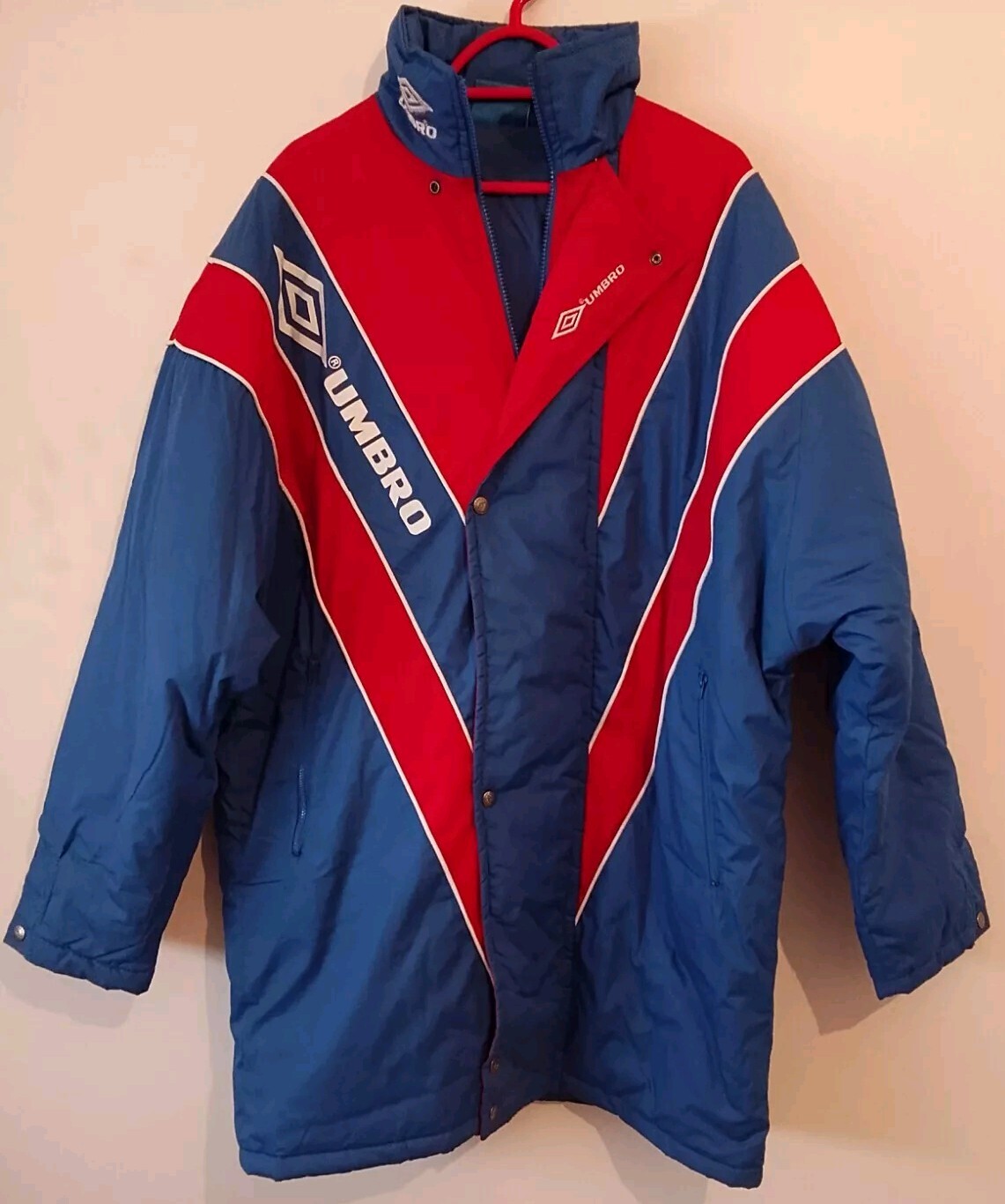1992 1993 Vintage Umbro Bench Coat Template Size L Men - Gem