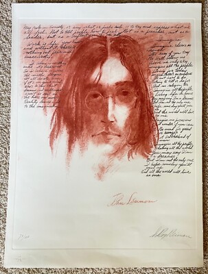 LEROY NEIMAN "JOHN LENNON - IMAGINE" LE Serigraph | eBay